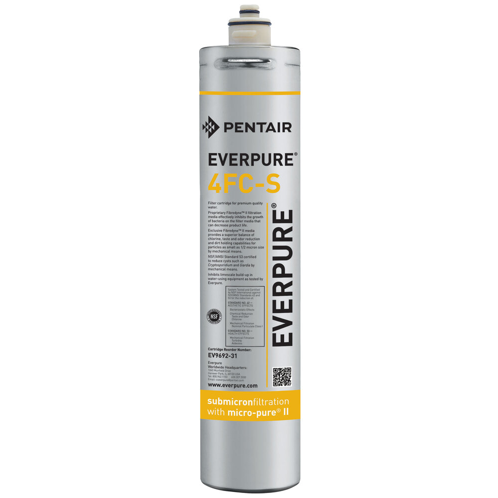 Everpure EV9692-37 4FC-S Water Filter Cartridge with Scale Inhibitor ...
