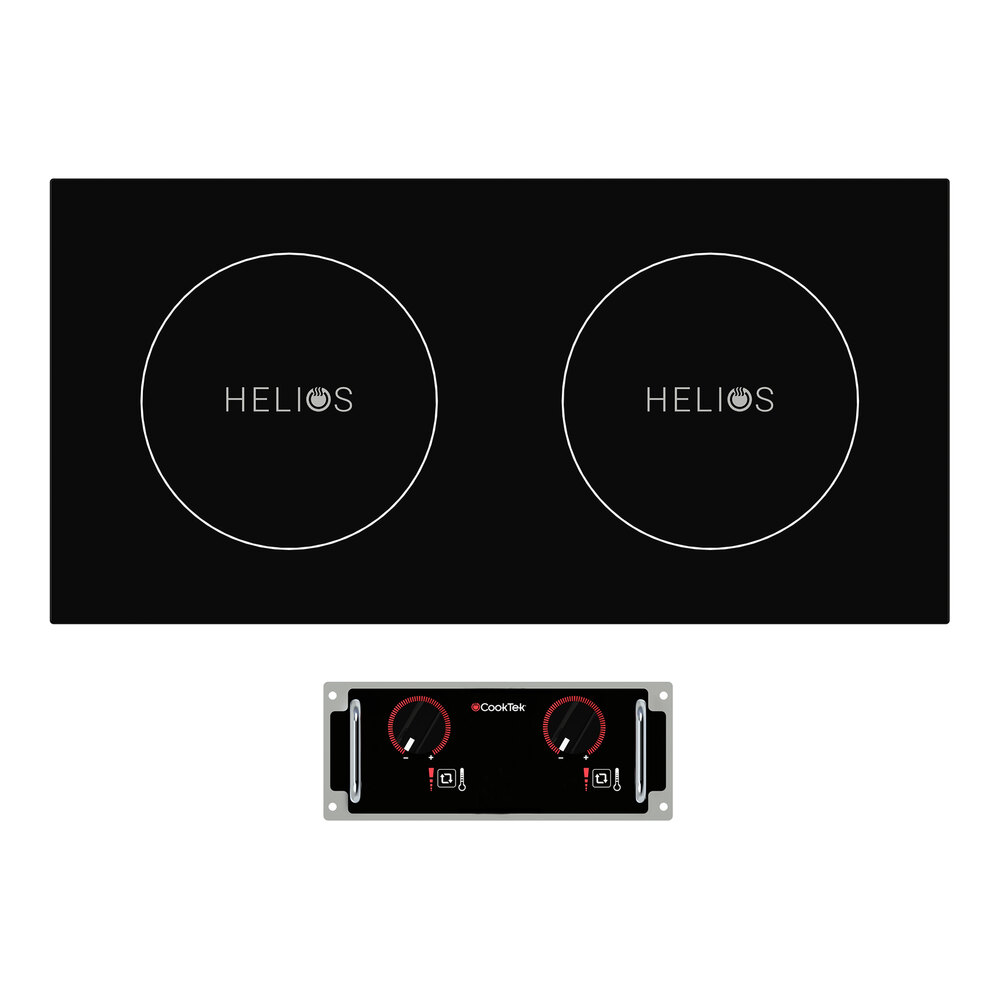 CookTek Helios HRD-9500-SS25-1 Dual Hob Side-to-Side Drop-In Induction ...