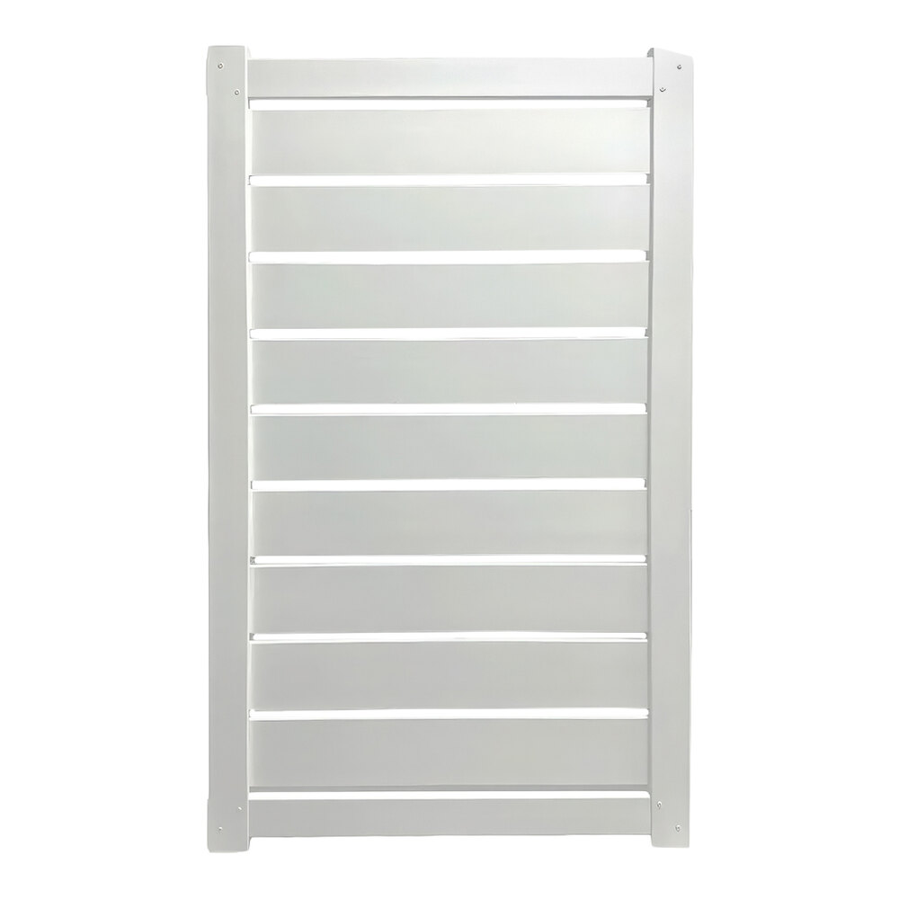 Mod-Fence Mod-Privacy 6' White Privacy Fence Panel