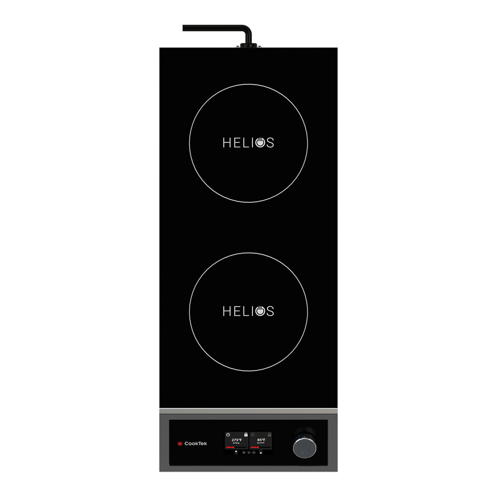 CookTek Helios HTF-9500-FB35-1 Dual Hob Front-to-Back Countertop ...