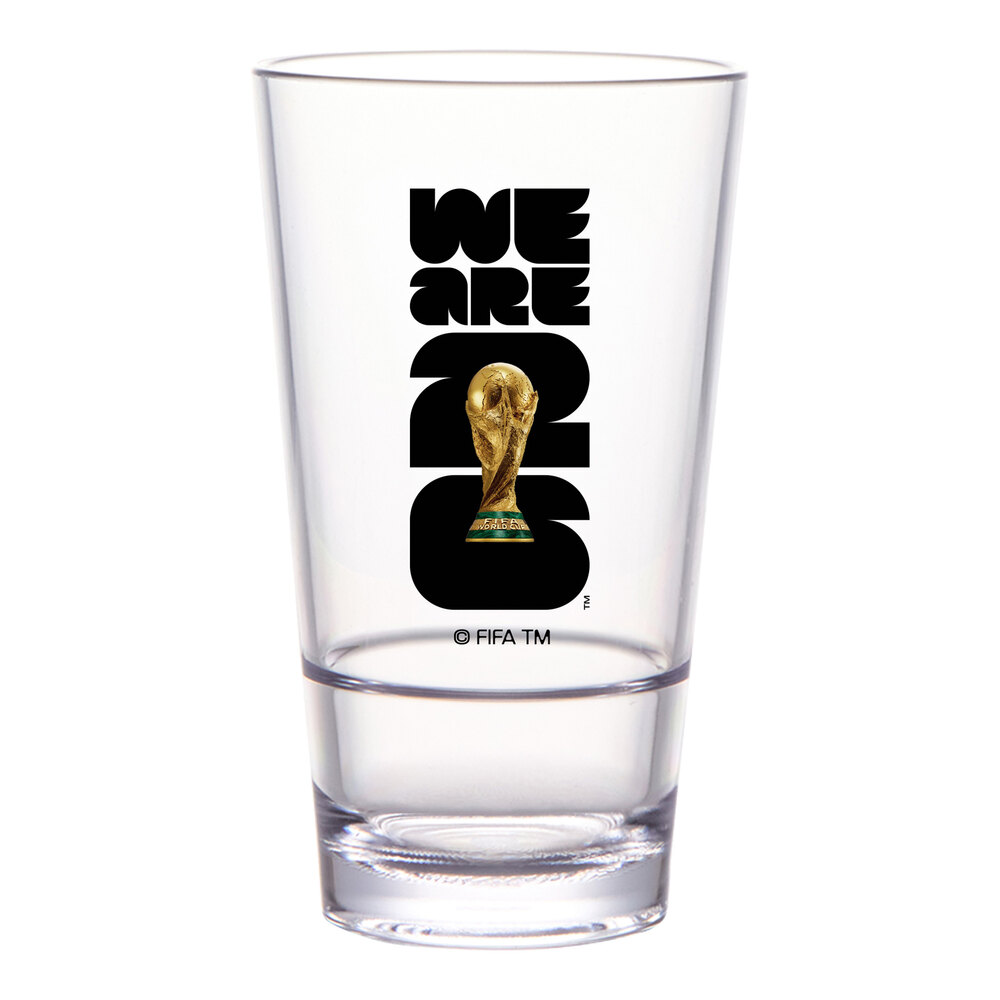 GET FIFA World Cup 2026™ 16 oz. SAN Plastic Stackable Pint Glass with ...