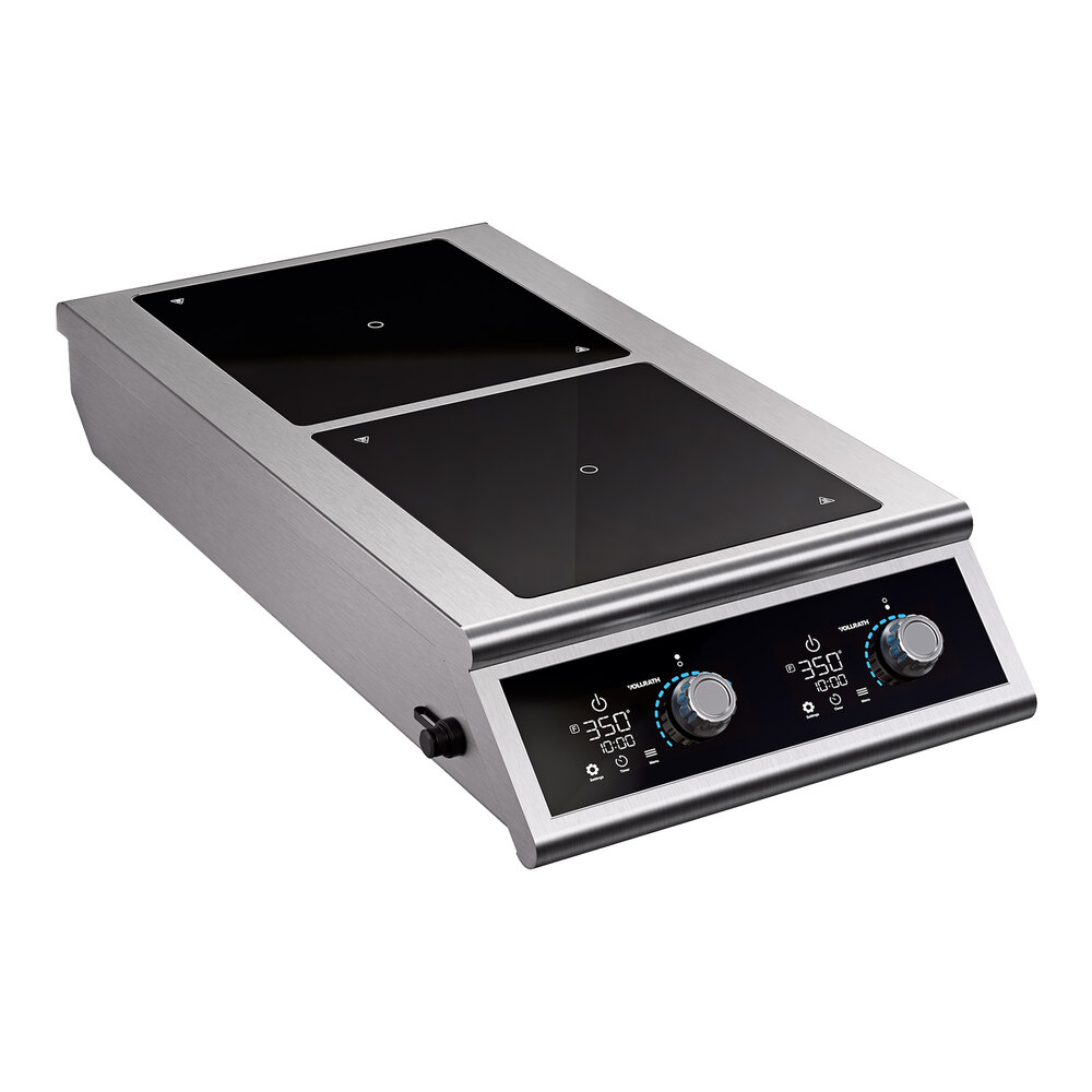 Vollrath DUALI-2900FB Dual Hob Front-to-Back Countertop Induction Range ...