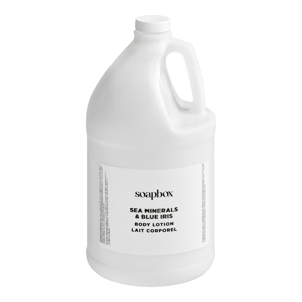 Soapbox 1 Gallon Sea Minerals and Blue Iris Body Lotion - 4/Case