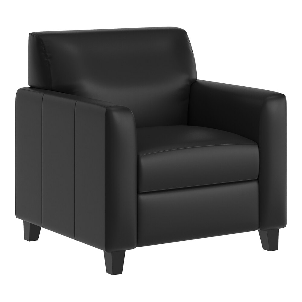 Flash Furniture Agent Black LeatherSoft Chair with Charging Bank and ...