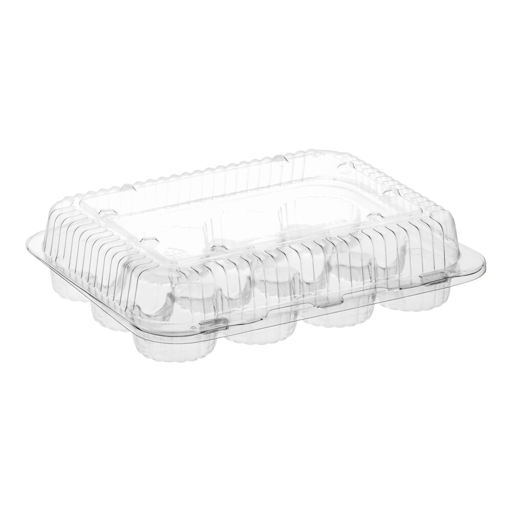 Inline Plastics SureLock 12-Compartment Clear Plastic Hinged Mini ...