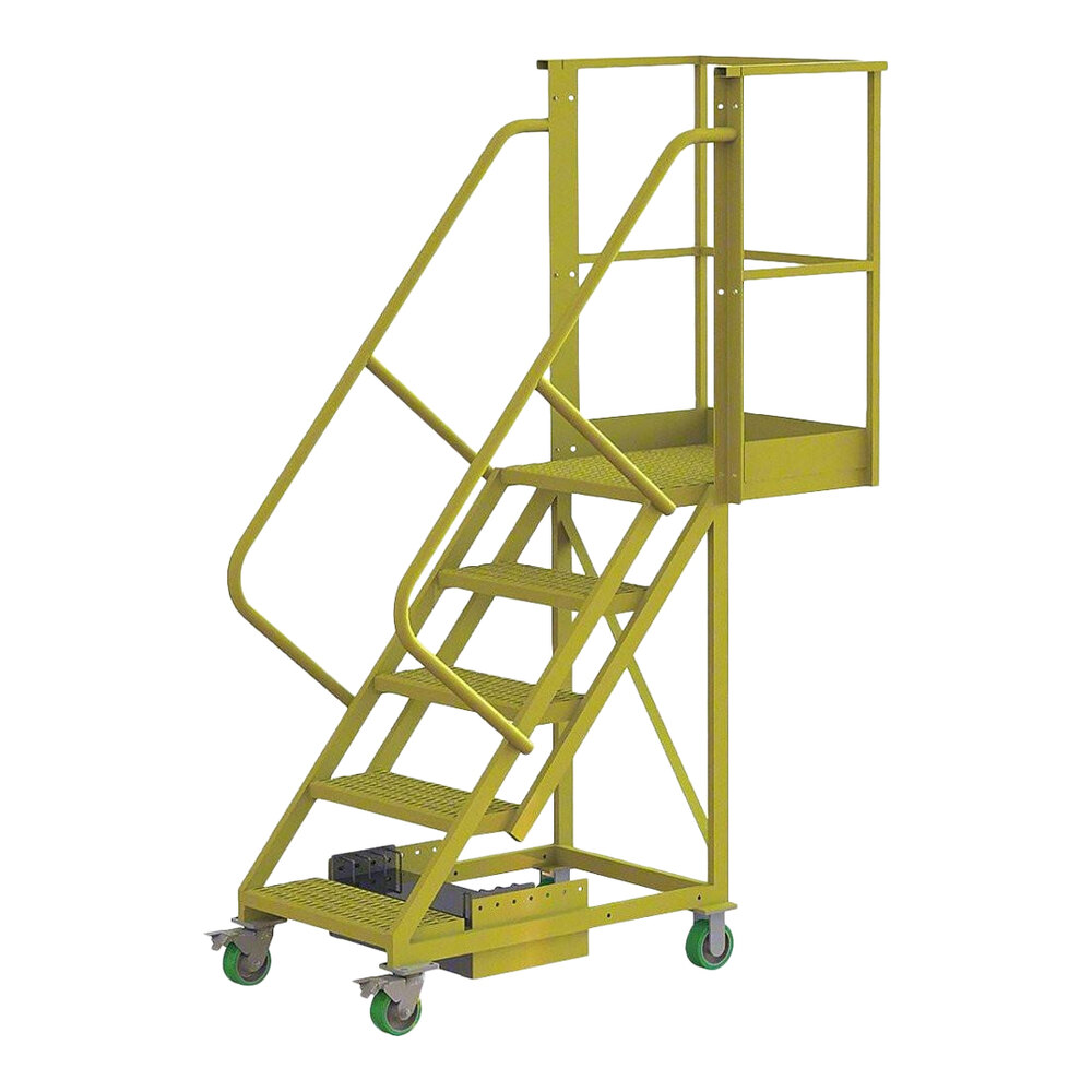 Tri-Arc U-Design Series 5-Step Unsupported Rolling Cantilever Ladder ...