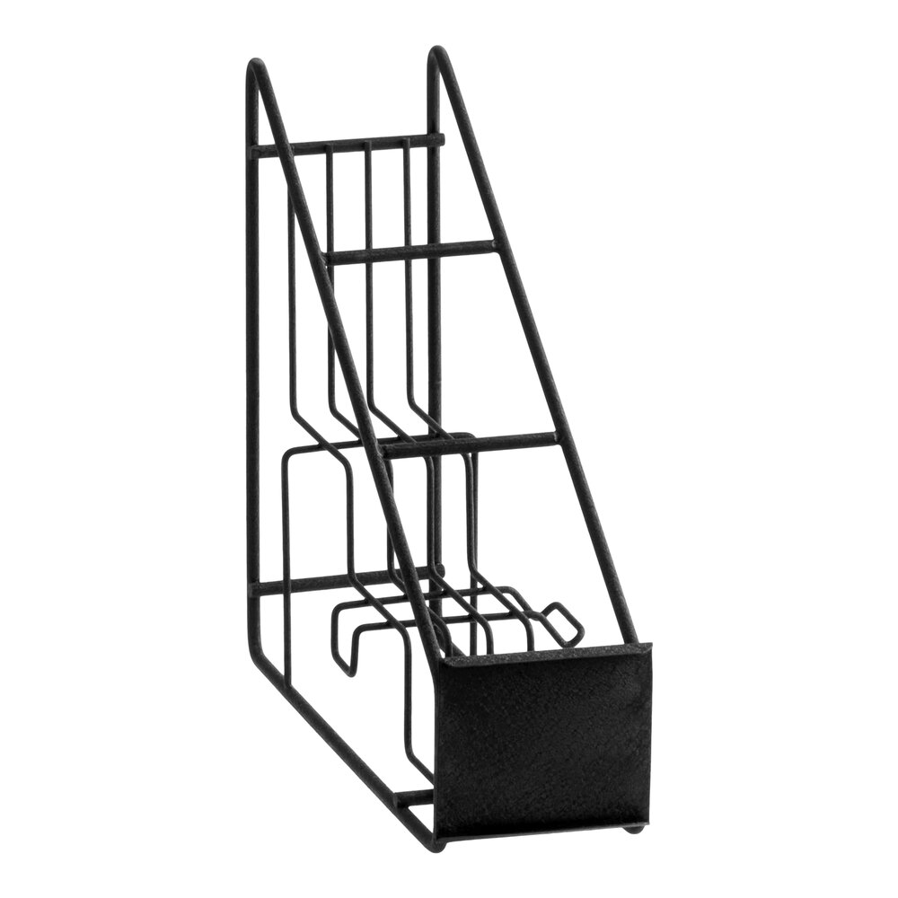 Torani 3-Tier 3-Bottle Black Stainless Steel Wire Rack for 750 mL-1 ...