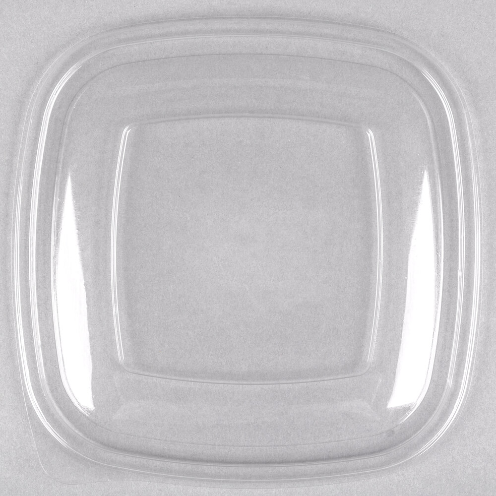 Sabert 51800B300 Bowl2 Clear Flat Lid for 24, 32, and 48 oz. Square ...