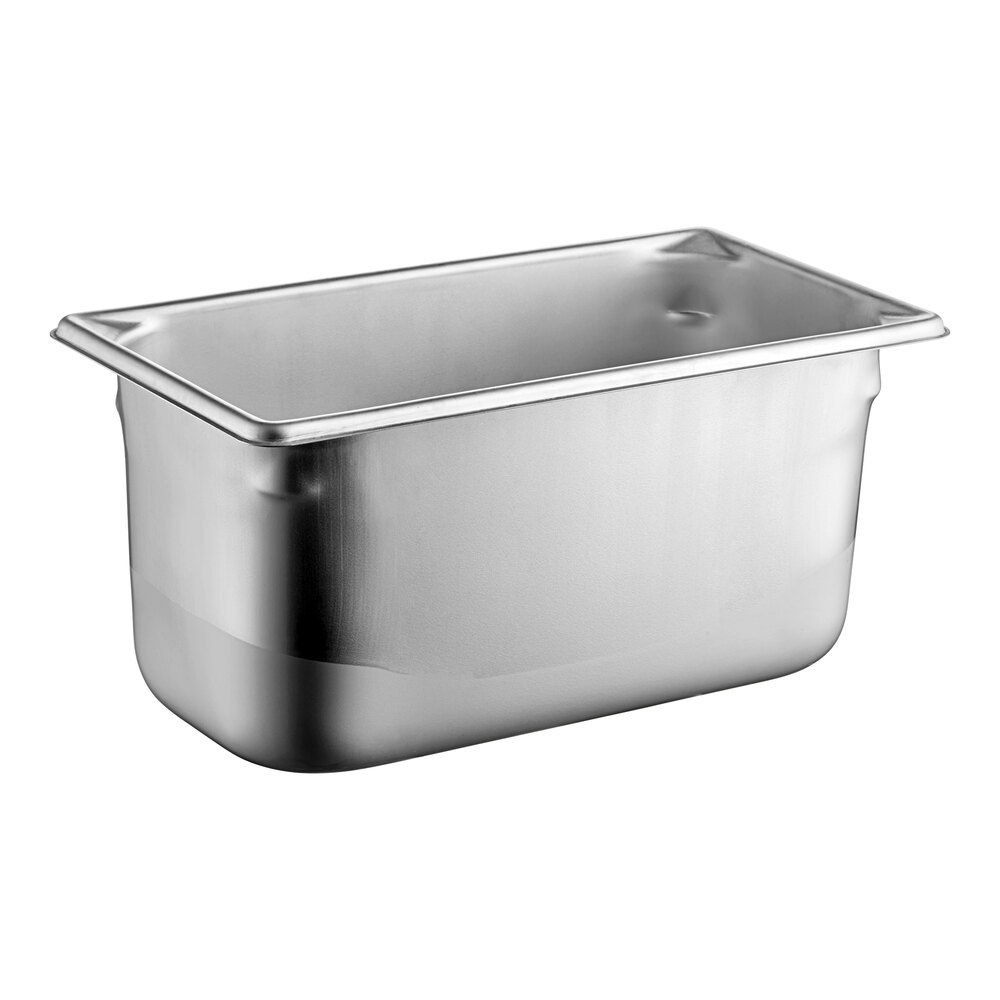 Vollrath Super Pan V® 22 Gauge 1/3 Size 6" Deep Anti-Jam Stainless ...