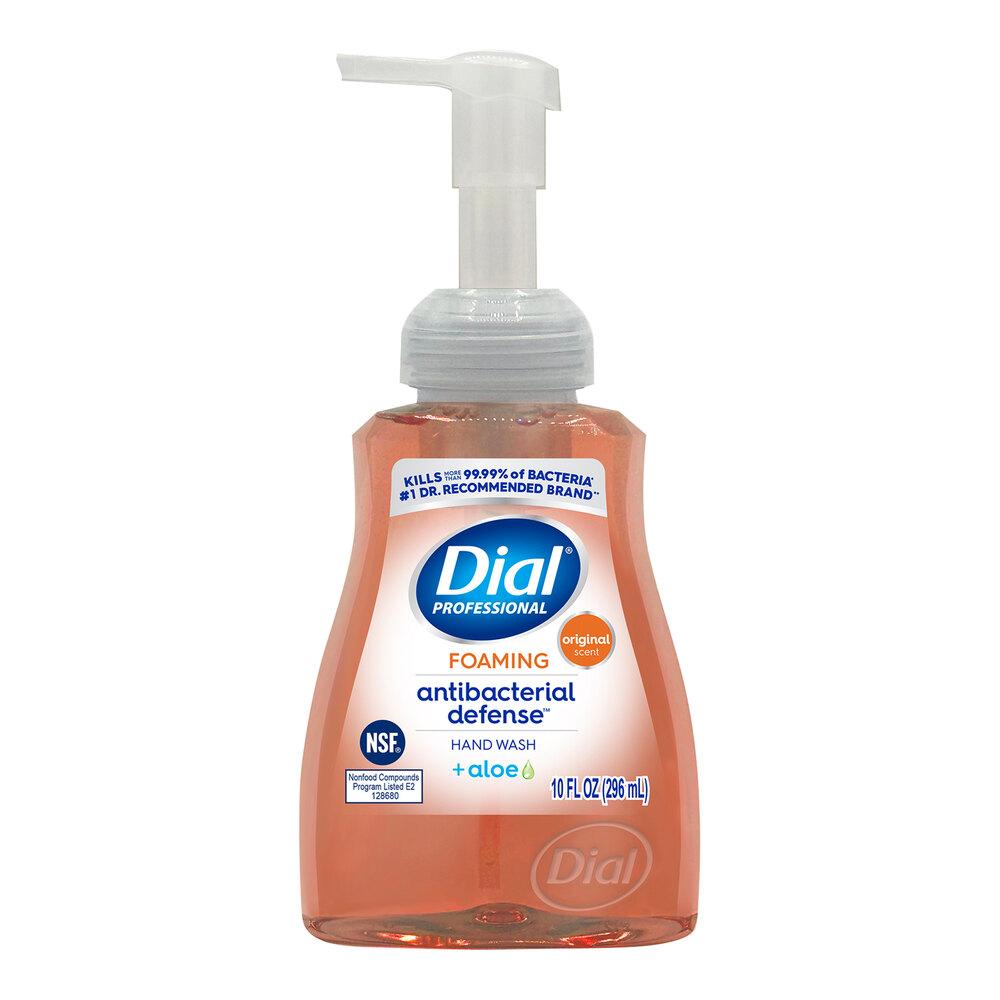 Dial Antibacterial Defense™ DIA35446 10 oz. Original Foaming Hand Soap ...
