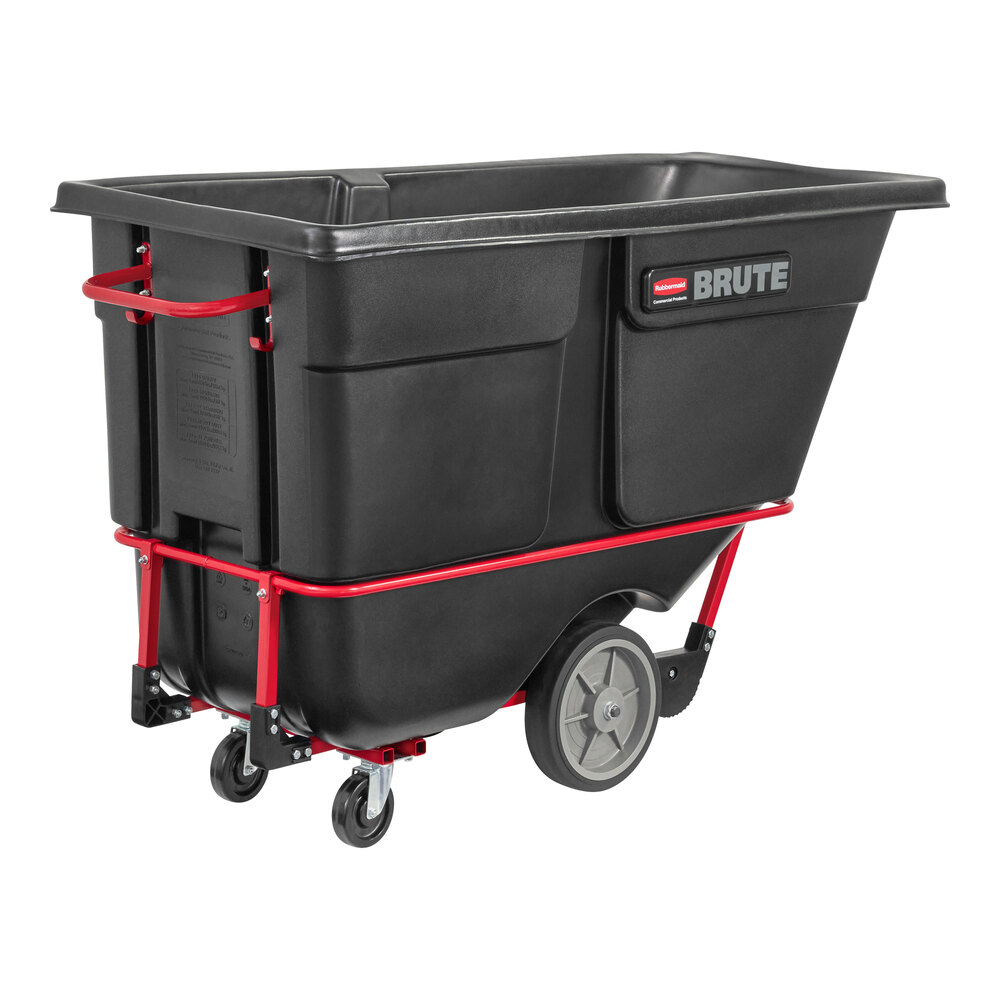 Rubbermaid® FG131600BLA BRUTE Black 1.0 Cubic Yard Tilt Truck / Trash ...
