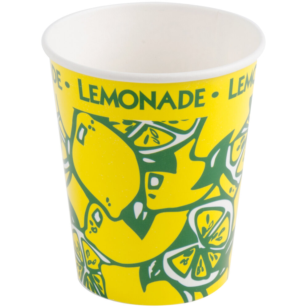 16 oz. Squat Paper Lemonade Cup - 1,000/Case