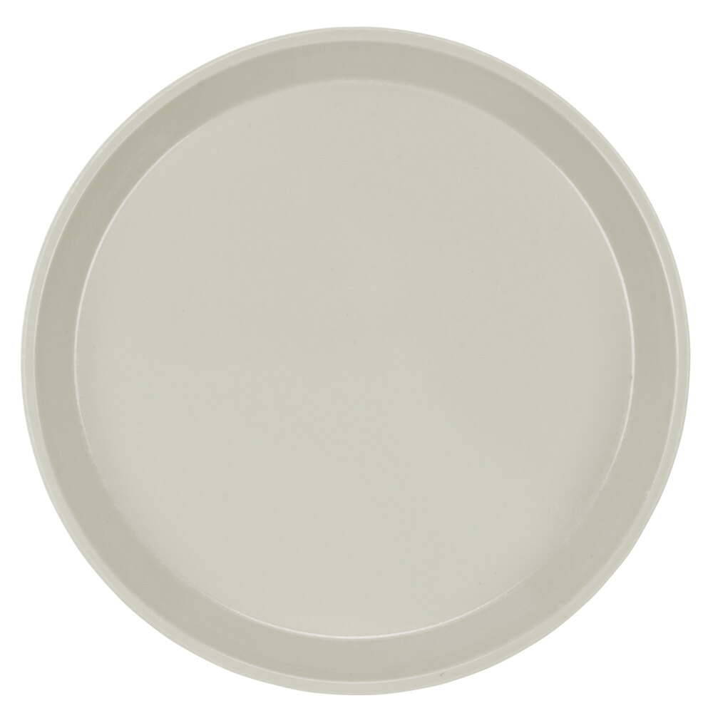 Cambro 1600101 16" Round Antique Parchment Customizable Fiberglass ...