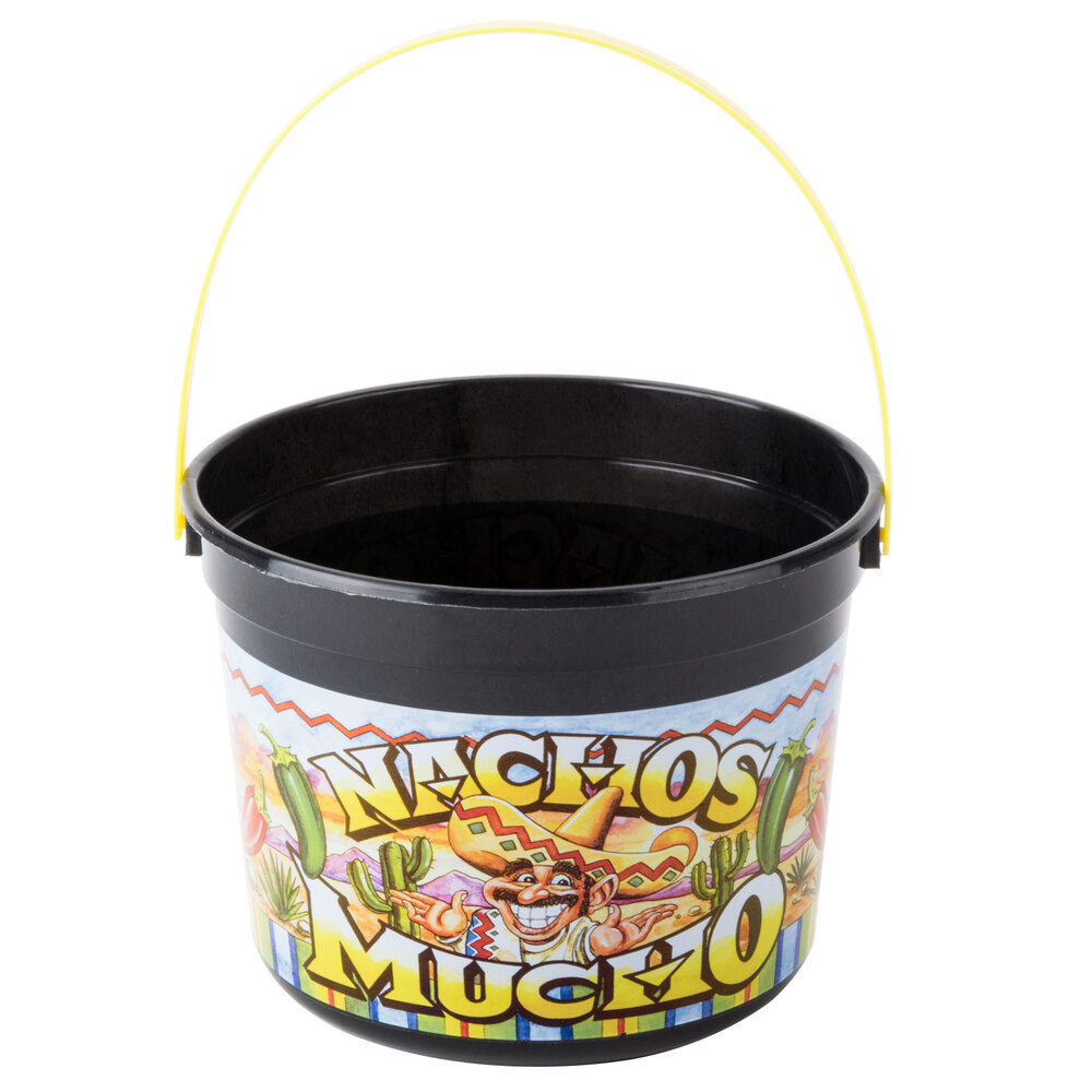 48 oz. Plastic Nachos Mucho Bucket - 160/Case