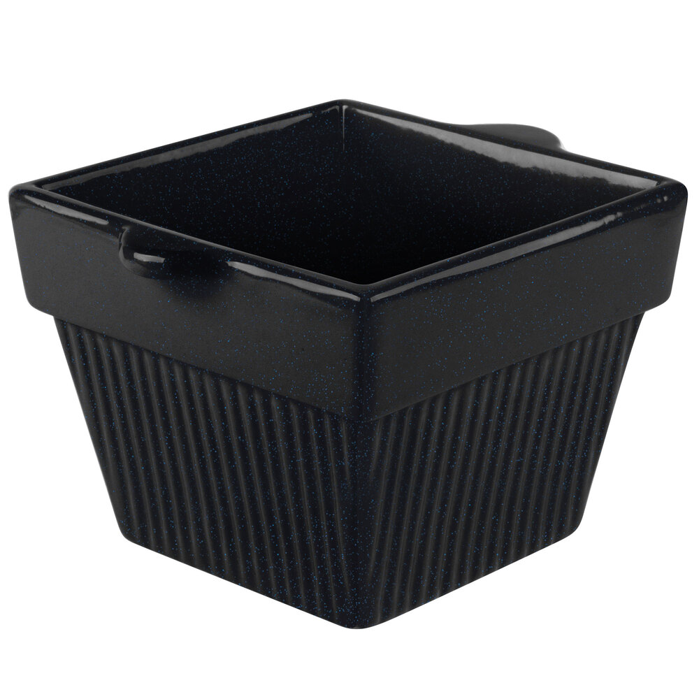 Tablecraft CW1460MBS 1.5 Qt. Midnight with Blue Speckle Cast Aluminum ...