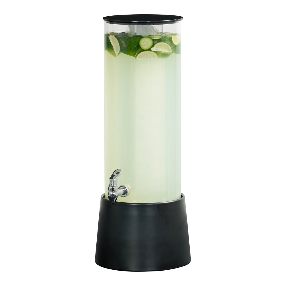 Cal-Mil Logan 3 Gallon Round Beverage Dispenser with Ice Chamber and ...