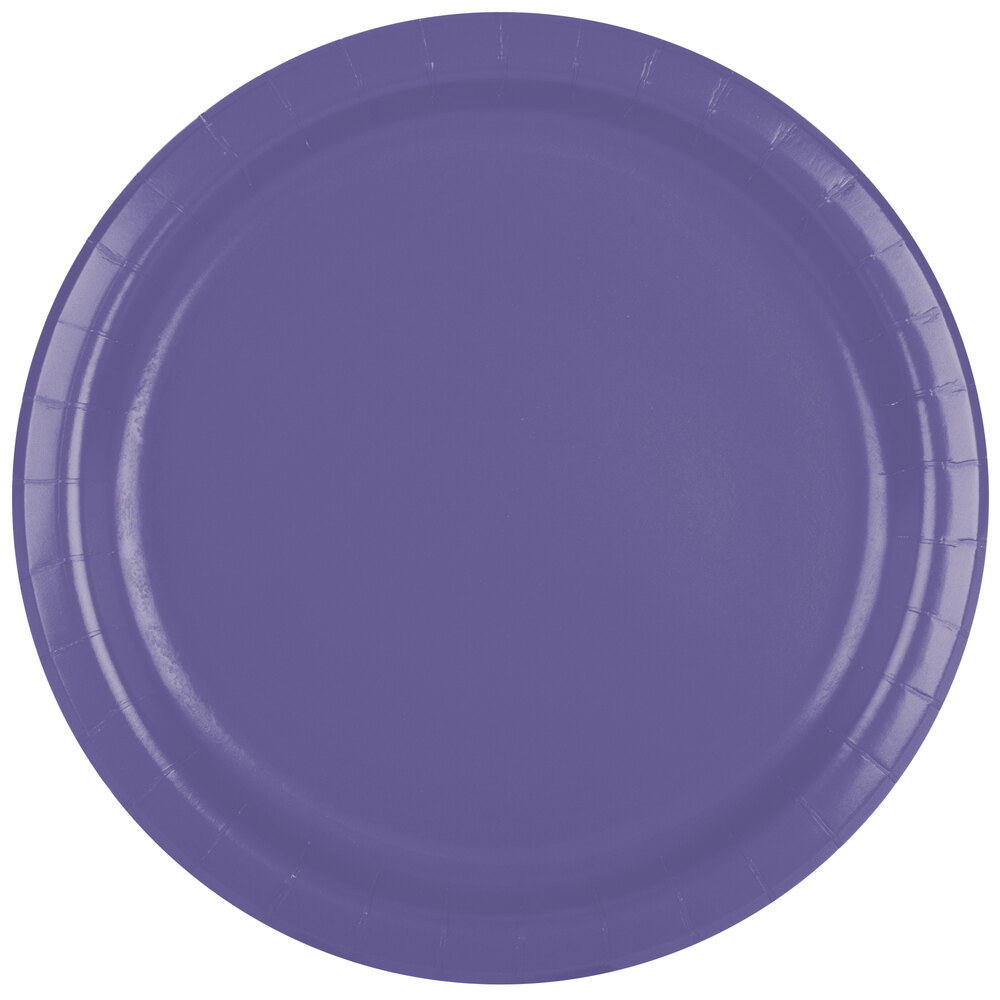 Creative Converting 47115B 9" Purple Paper Plate - 240/Case