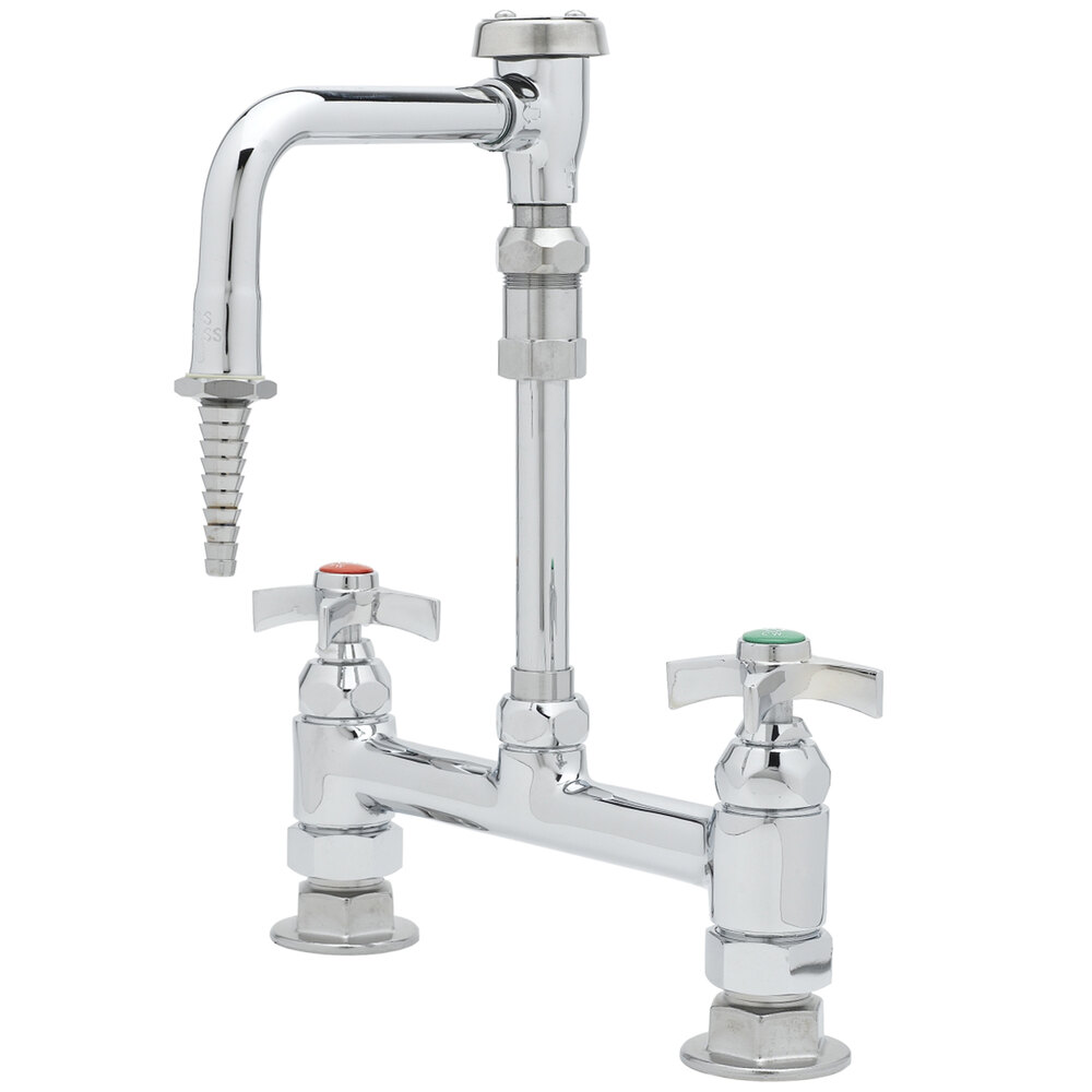 T&S BL-5715-09 Deck Mount Mixing Faucet with 8" Adjustable Centers, 5 ...