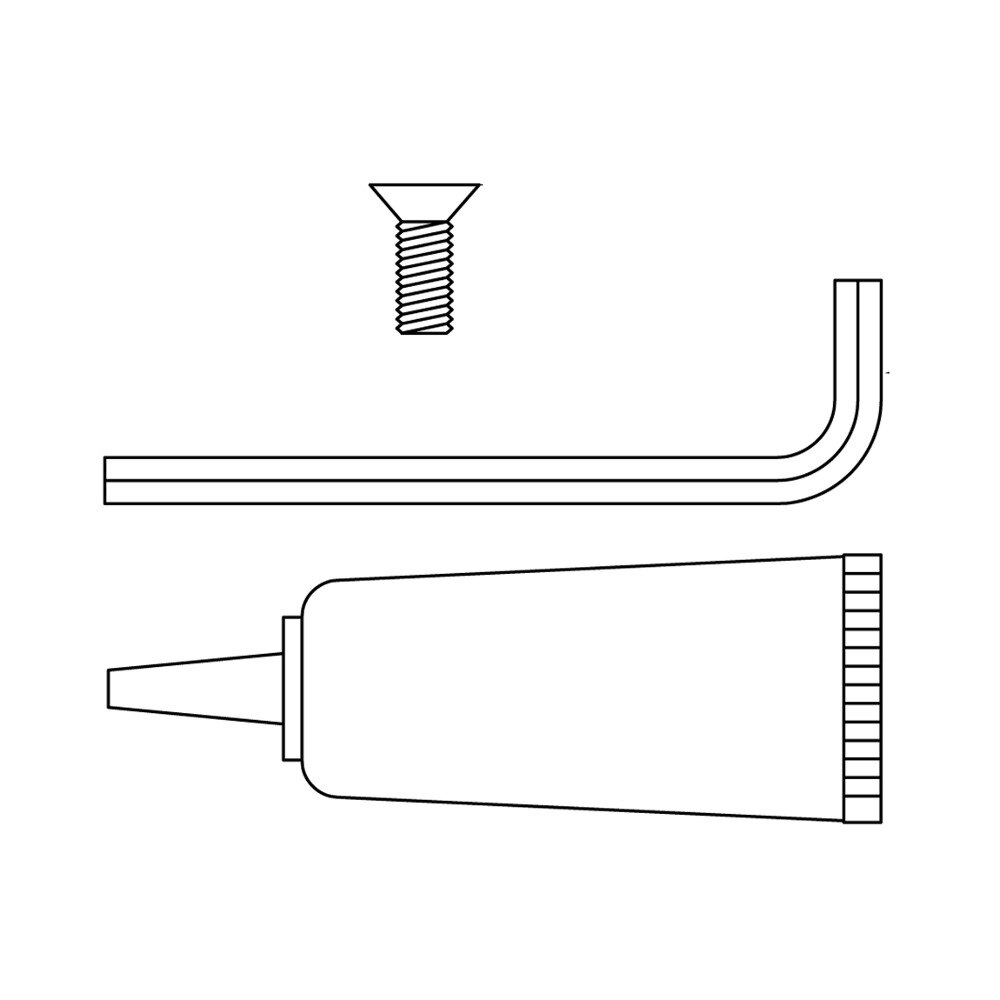 T&S B-VRS Vandal Resistant Kit with Screw, Hex Key, and Loctite Capsule