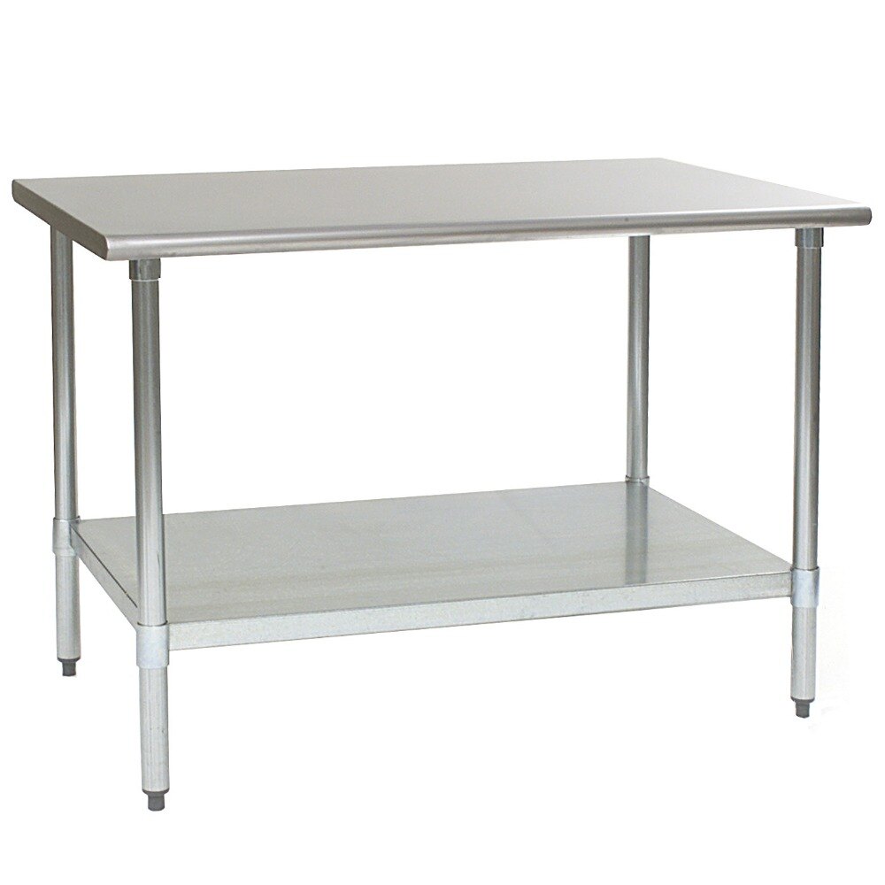 Eagle Group T3048SB 30" x 48" Stainless Steel Work Table with Stainless ...