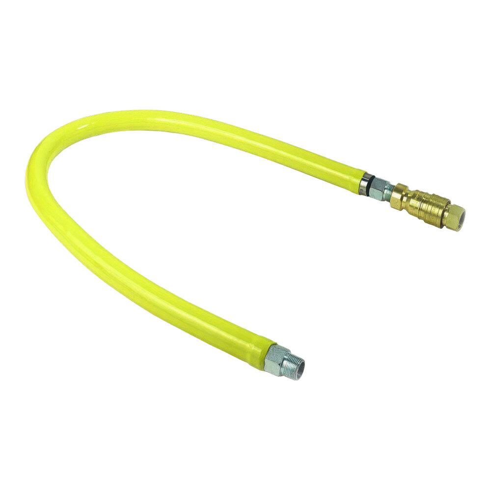 T&S HG-4E-48-RC Safe-T-Link 48" Coated Gas Connector Hose with 1" NPT ...