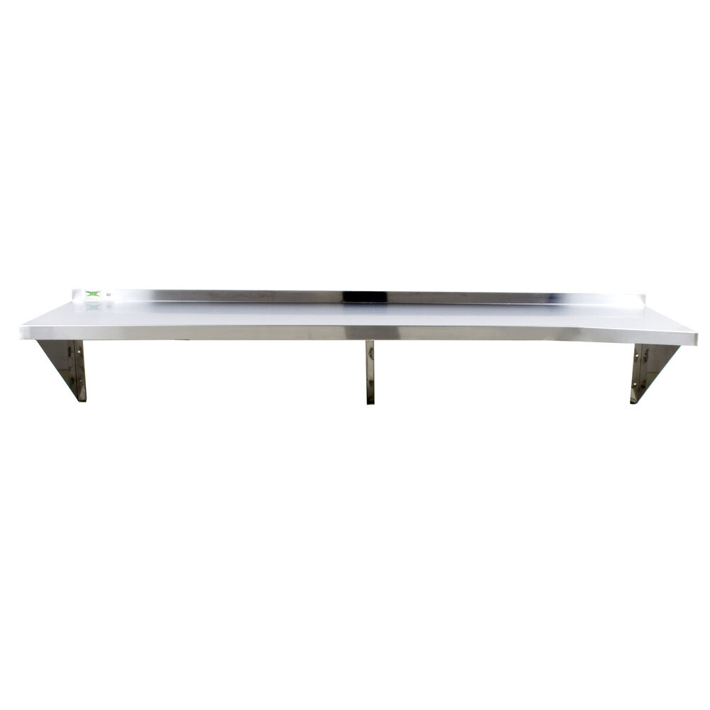 Regency 16 Gauge Stainless Steel 18" x 72" Heavy-Duty Wall Shelf