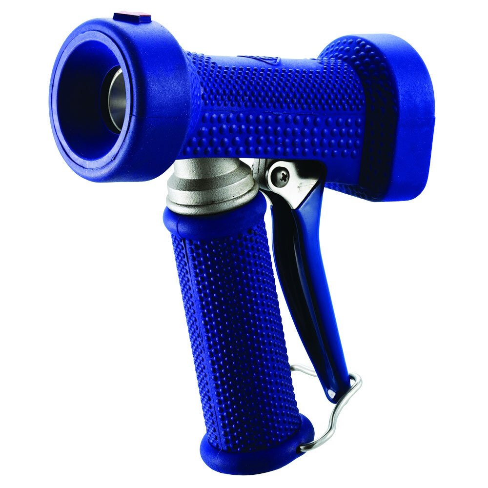T&S MV-2516-41 Stainless Steel Rear Trigger Water Gun with Blue Rubber ...
