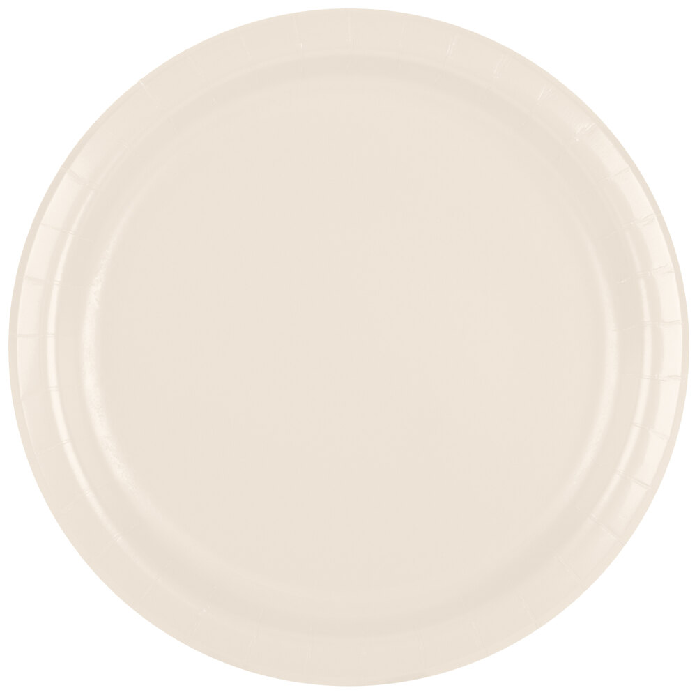 Creative Converting 47161B 9" Ivory Paper Plate - 240/Case