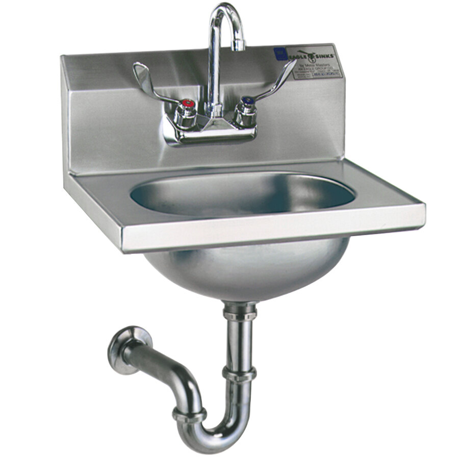 Eagle Group Hand Sink w/ Gooseneck Faucet & Wrist Handles