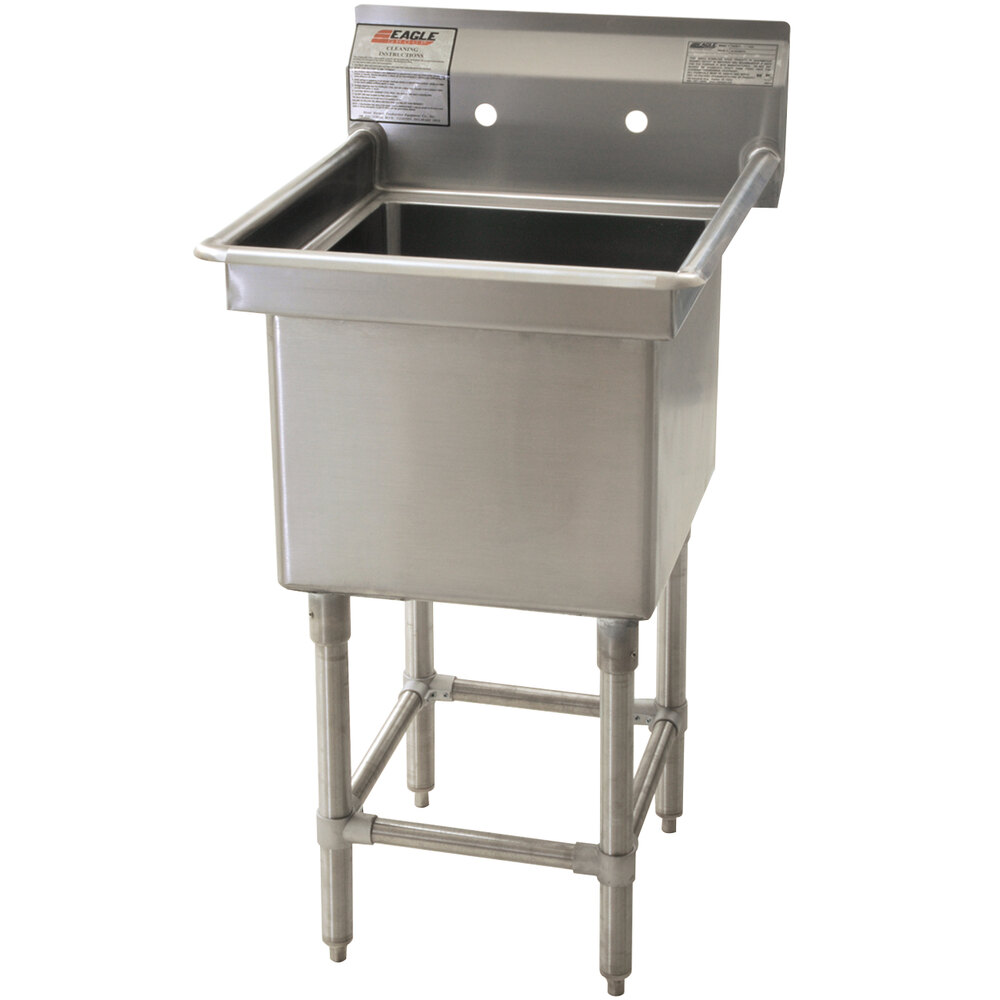 Eagle Group FN2016-1-14/3 One 20" x 16" Bowl Stainless Steel Spec ...