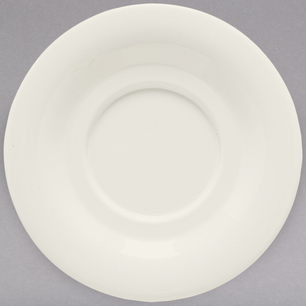 GET SU-3-DI Diamond Ivory 5 1/2" Melamine Saucer - 48/Case