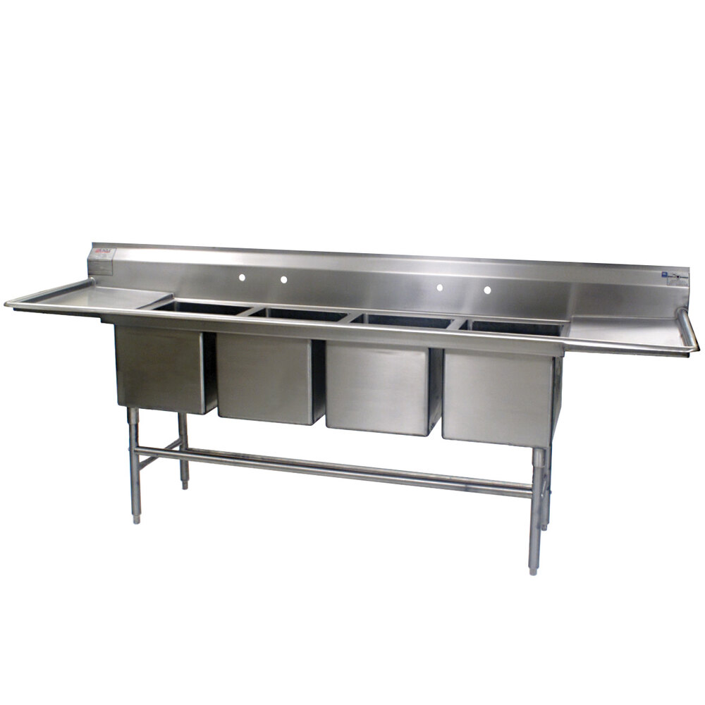 Eagle Group FN2496-4-24-14/3 Four 24" x 24" Bowl Stainless Steel Spec ...