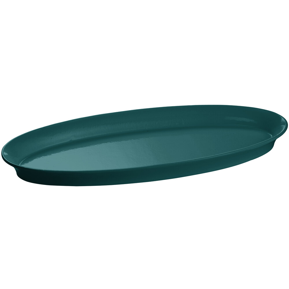 TableCraft CW2210HGN Hunter Green Cast Aluminum King Fish Platter
