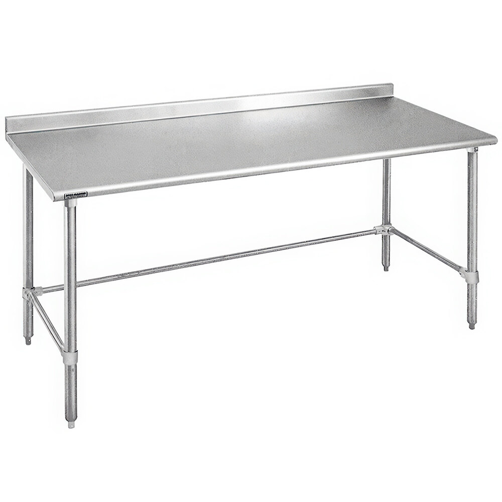 Eagle Group UT2472STEB 24" x 72" Open Base Stainless Steel Commercial ...