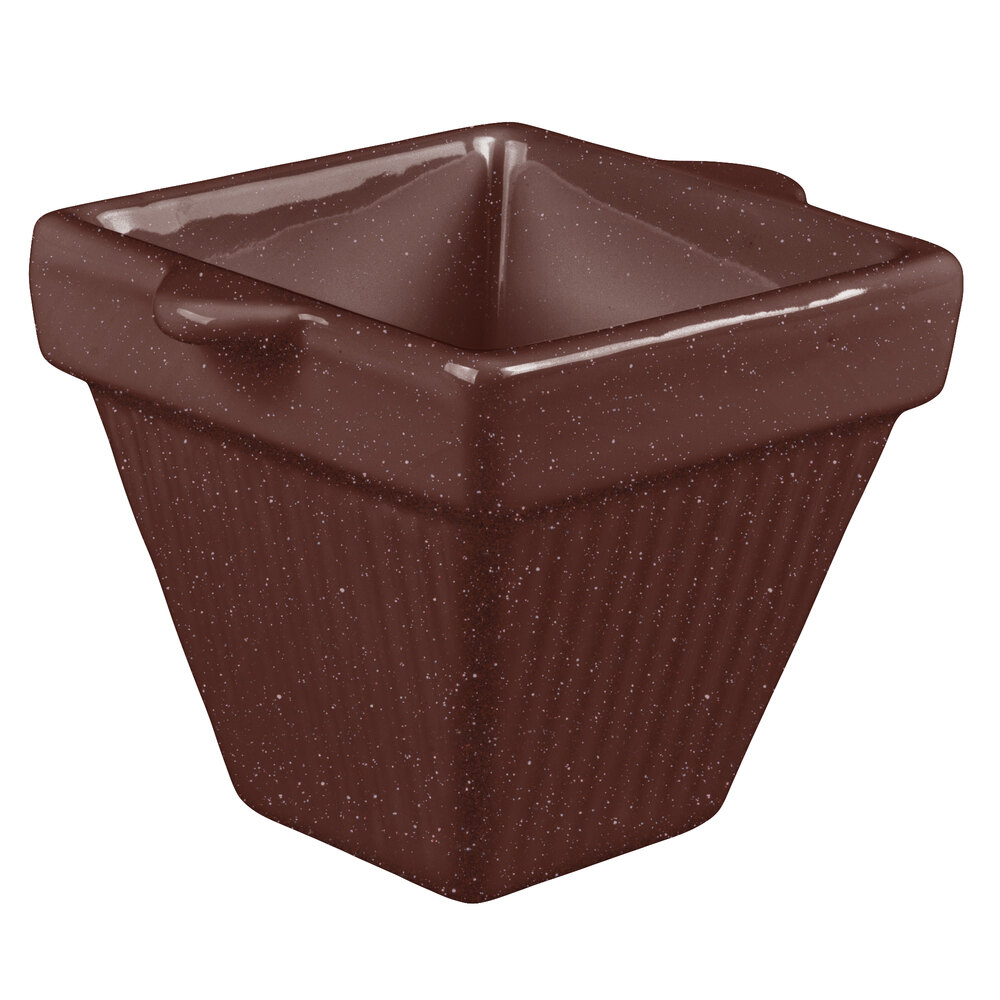 Tablecraft CW1480MAS 18 oz. Maroon Speckle Cast Aluminum Square ...