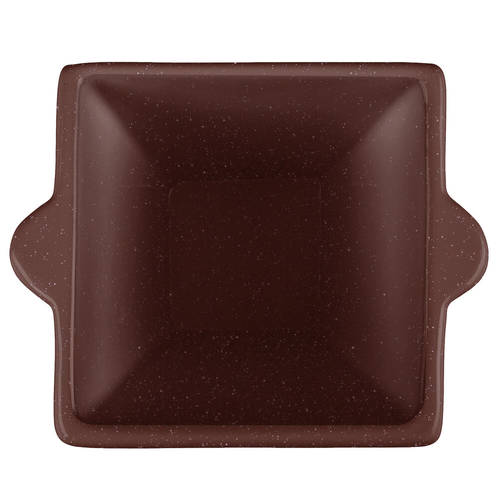 Tablecraft CW1480MAS 18 oz. Maroon Speckle Cast Aluminum Square ...