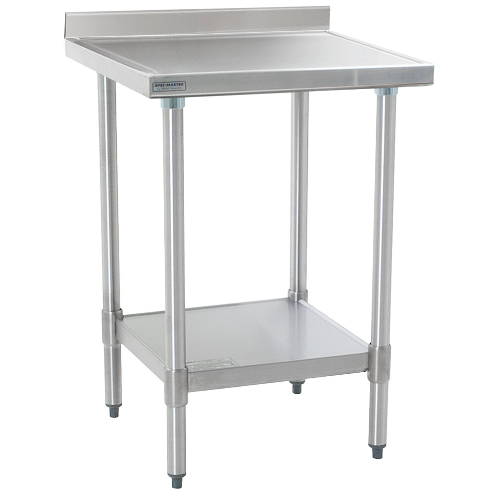 Eagle Group T3036SEM-BS 30" x 36" Stainless Steel Work Table with ...