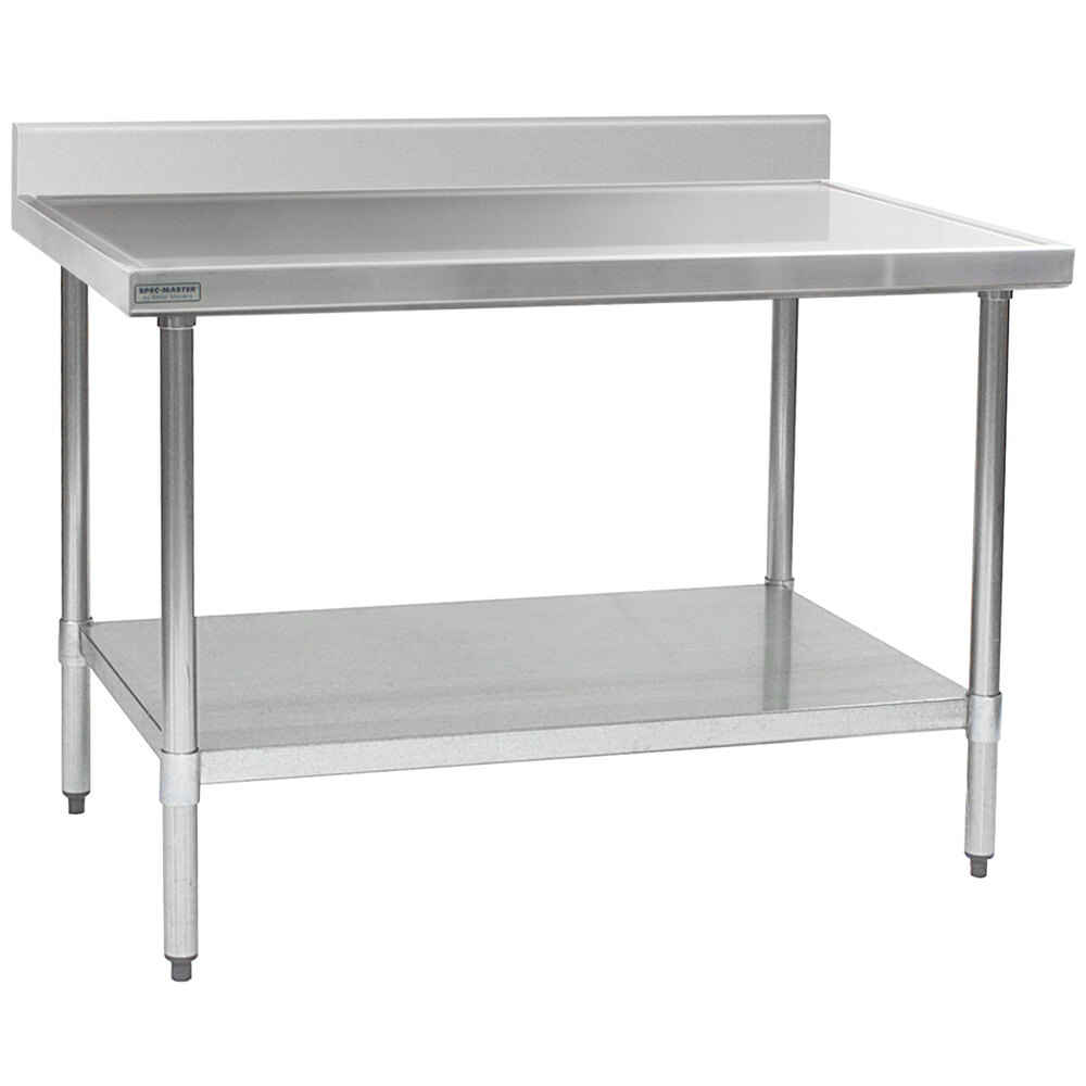 Eagle Group T3660SEM-BS 36" x 60" Stainless Steel Work Table with ...