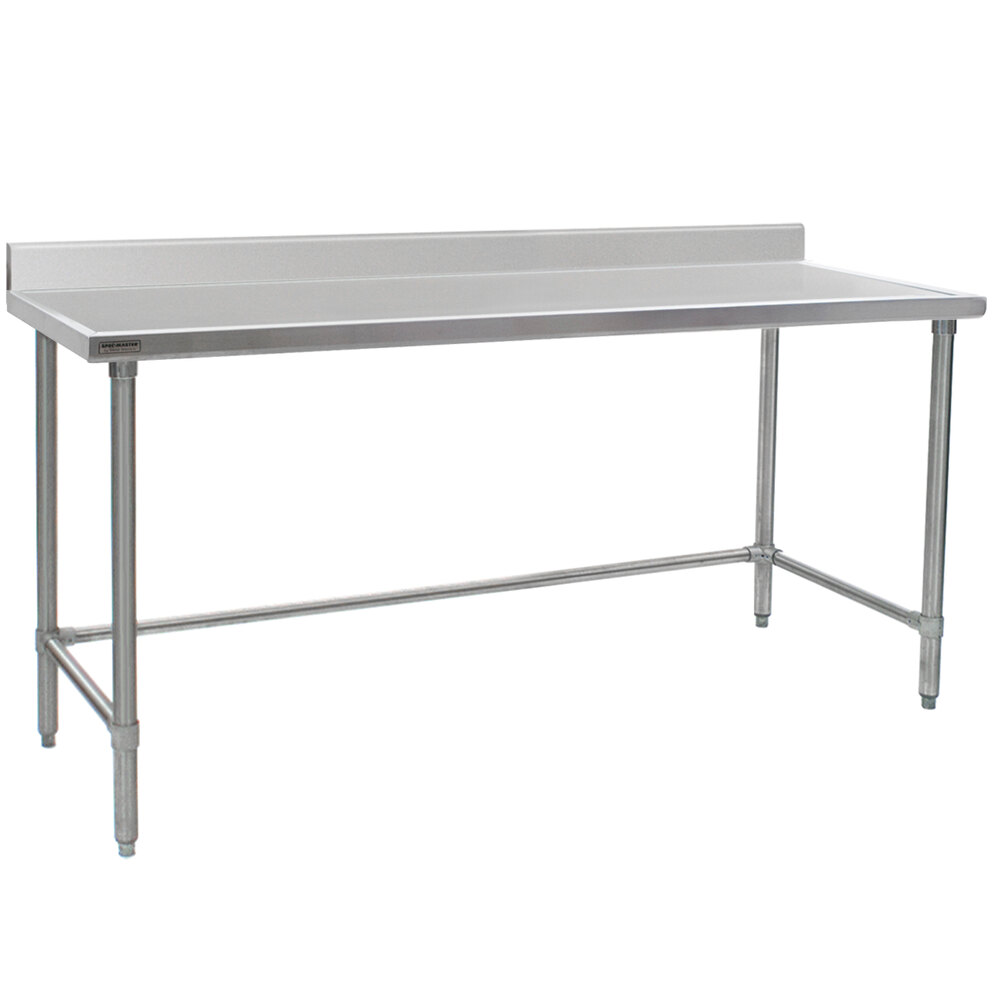 Eagle Group T3084STEM-BS 30" x 84" Open Base Stainless Steel Commercial ...