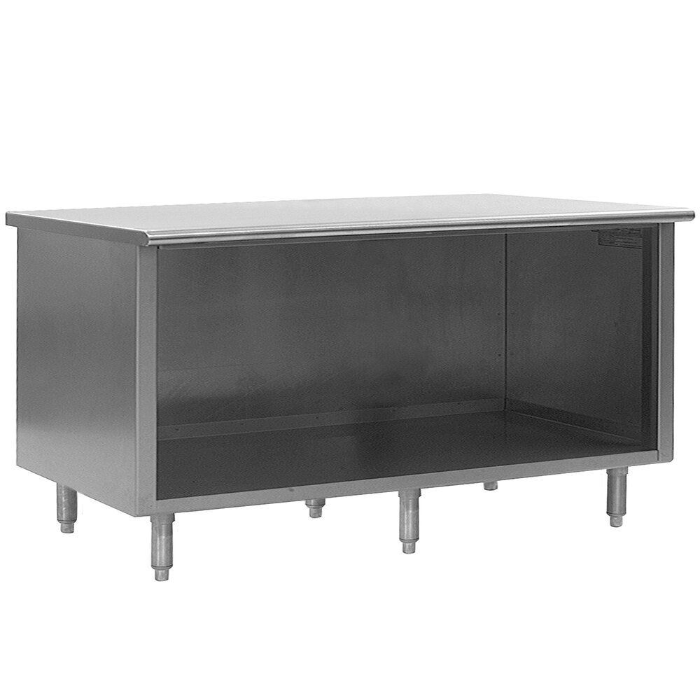 Eagle Group OB2496SE 24" x 96" Work Table with Open Front Cabinet Base