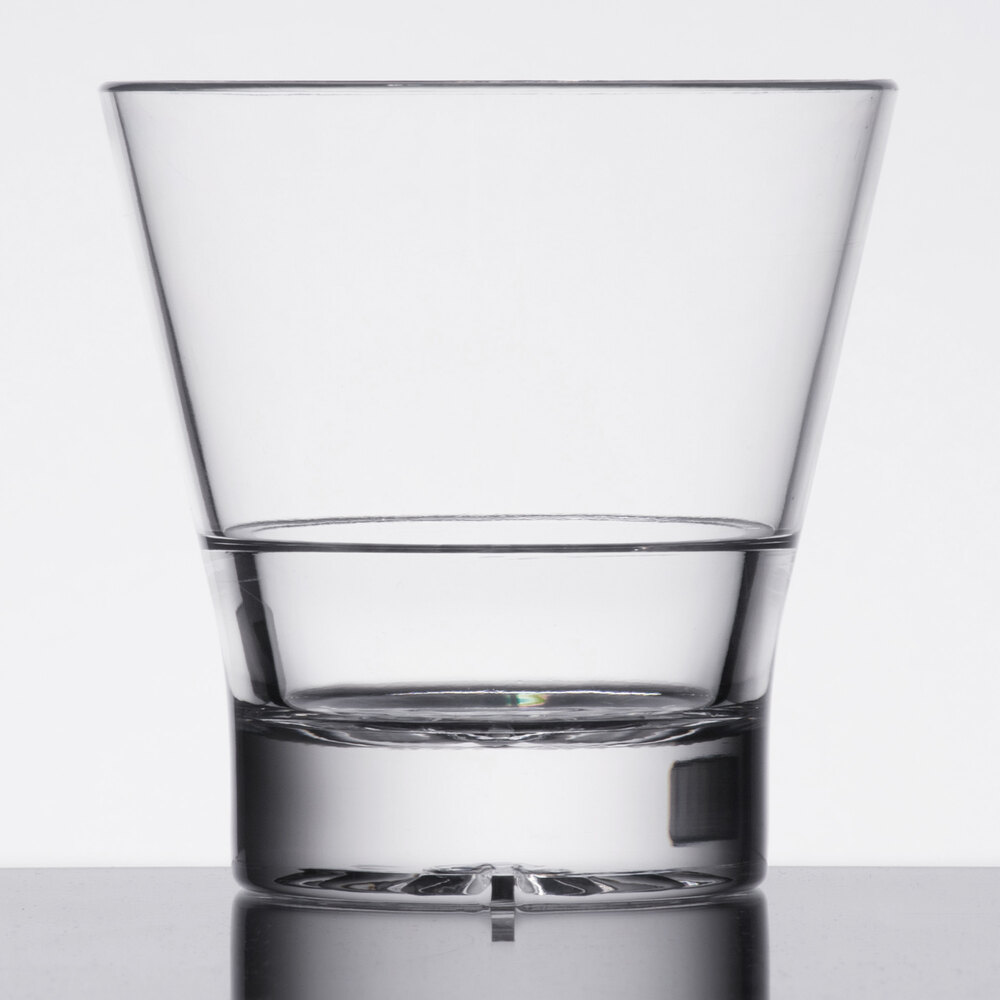 Thunder Group PLTHRG212C 12 oz. Plastic Starburst Rocks / Old Fashioned ...