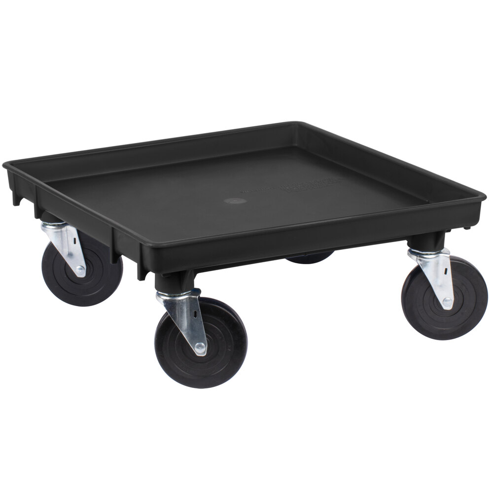 Vollrath 1697-06 Traex® Recycled Black Rack Dolly Base (No Handle) - 21 ...