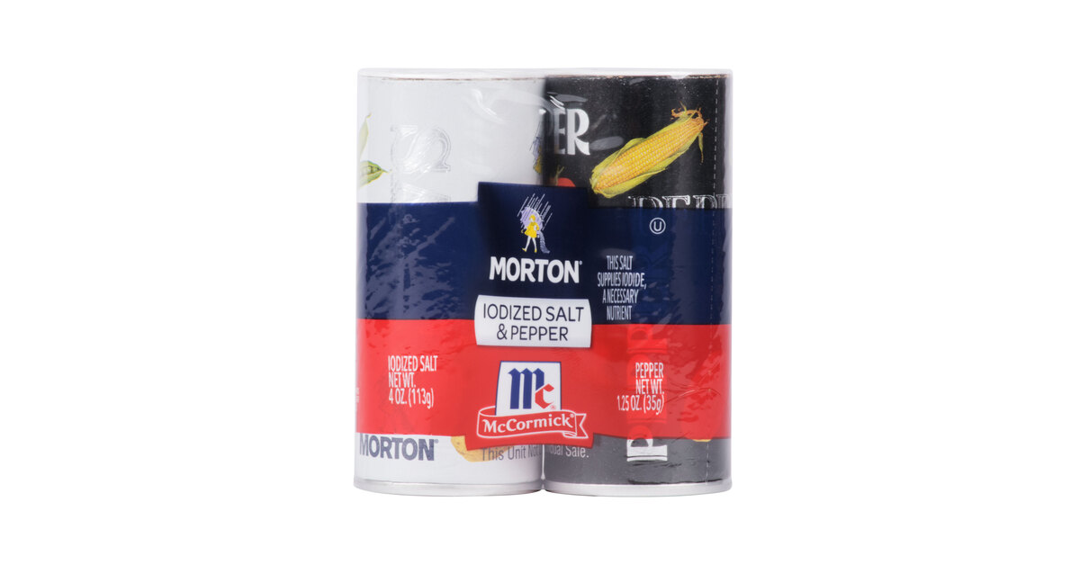 Morton Iodized Salt Shakers 12 Pk