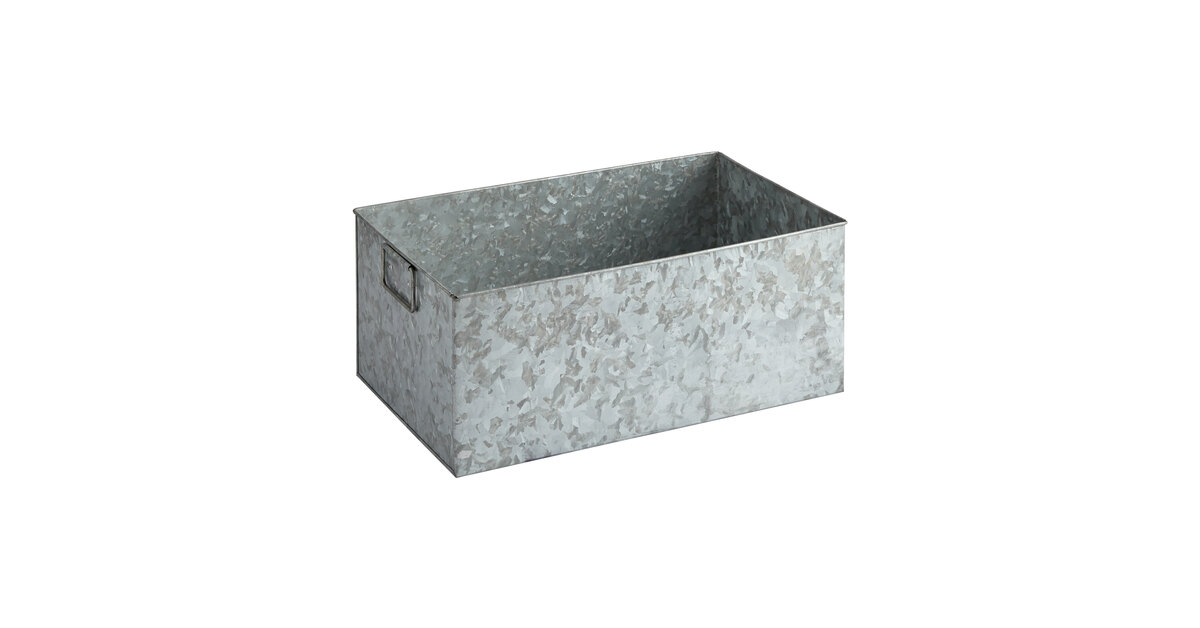 Rectangular Galvanized Containers GT 2112 GG 8.5 Gal., 20" X 12"