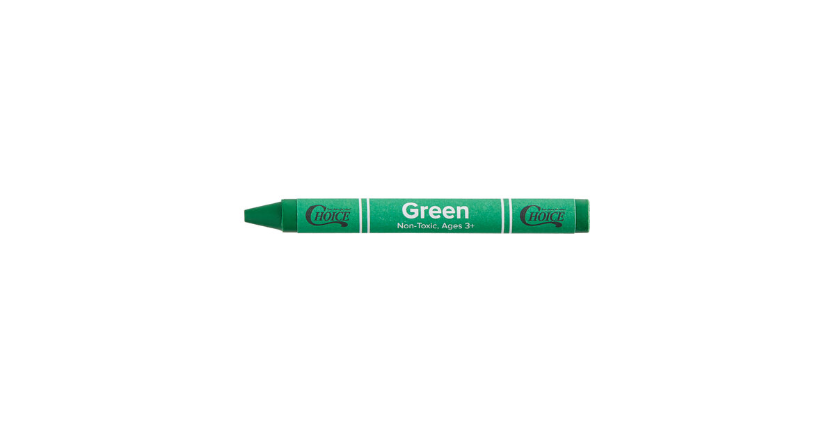 Green Crayon Clipart