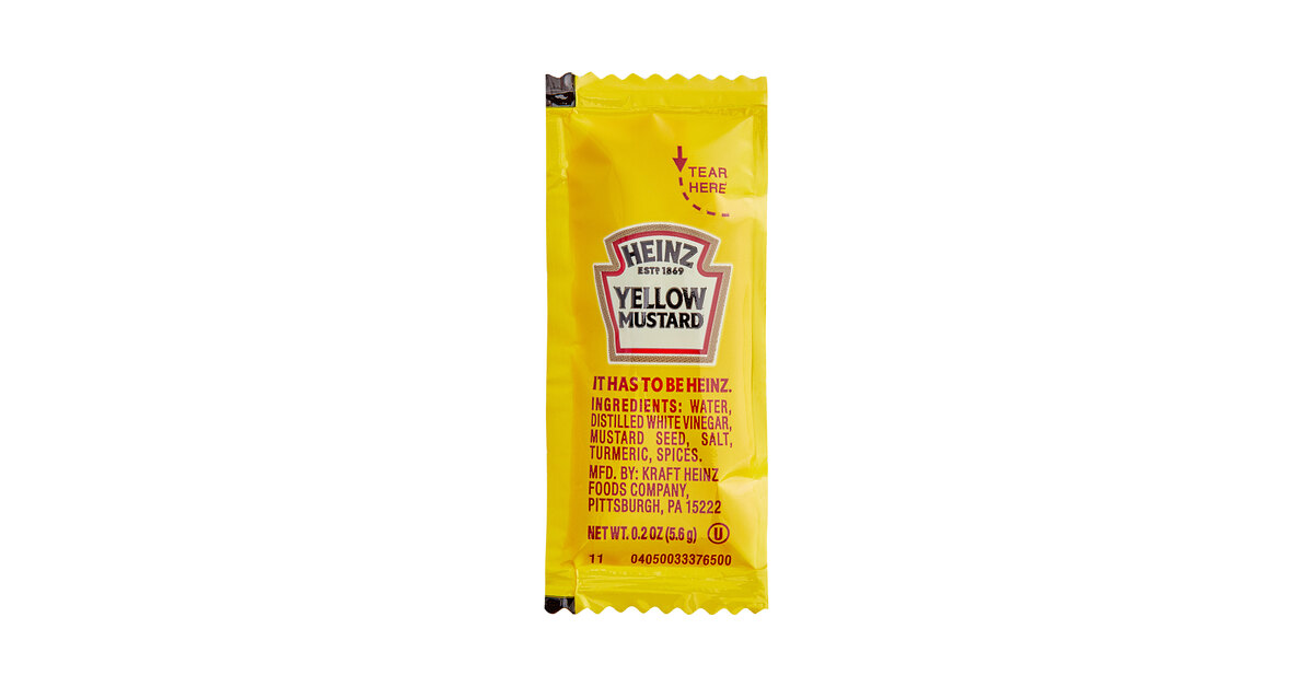 Heinz Yellow Mustard Label