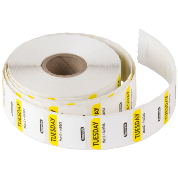 National Checking Company R102R 1" Tuesday Day of the Week Removable ...