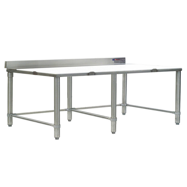 Eagle Group BT36120S 36" x 120" Poly Top Stainless Steel Boning Table ...