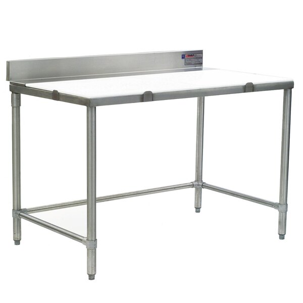 Eagle Group BT2472S 24" x 72" Poly Top Stainless Steel Boning Table ...