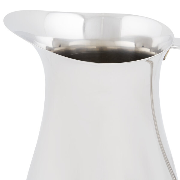 Vollrath 46550 64 oz. Double Wall Stainless Steel Water Pitcher